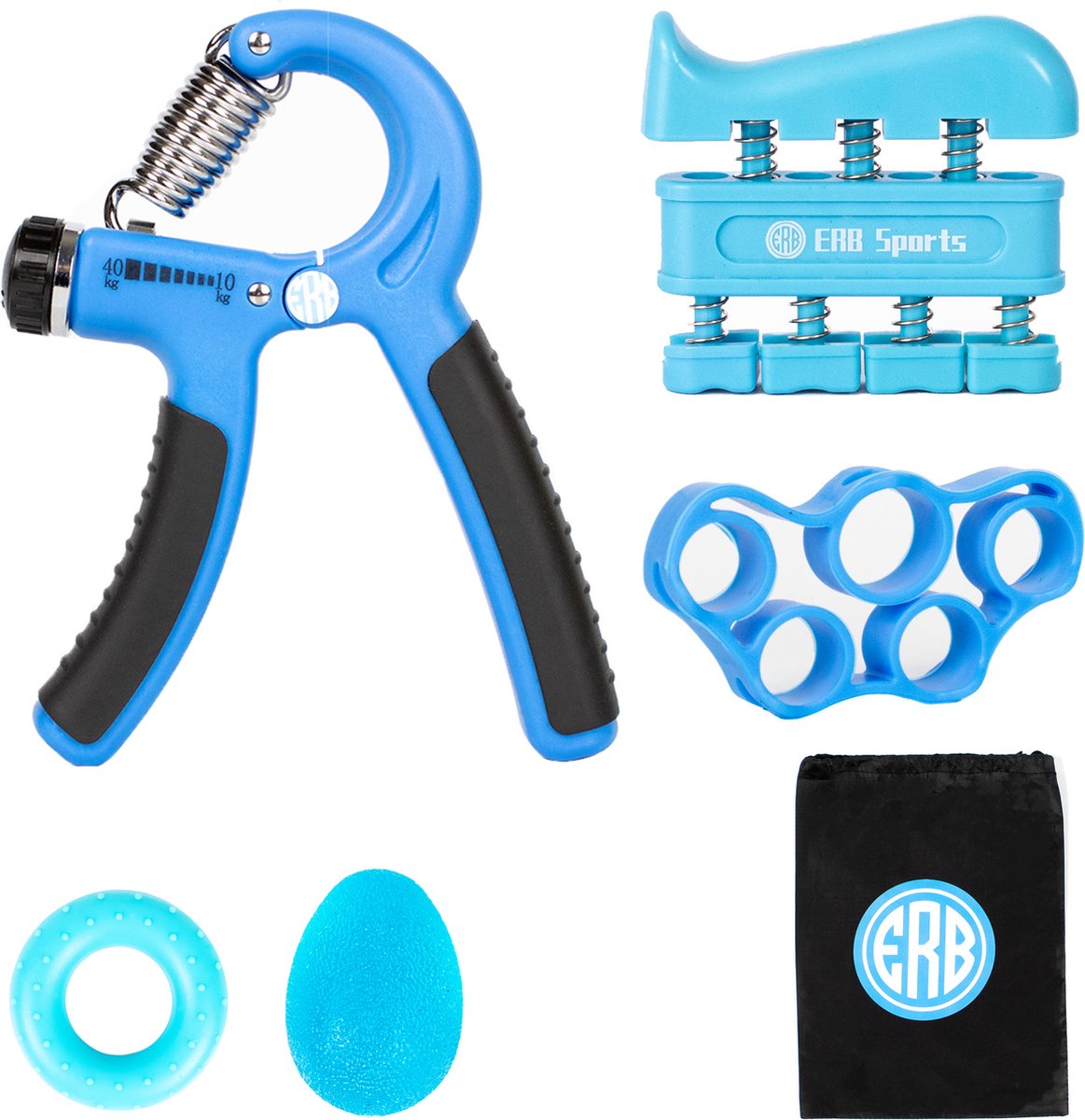 Verstelbare Fitness Handtrainer Set - 5 Delig - Griptrainer voor Hand ...