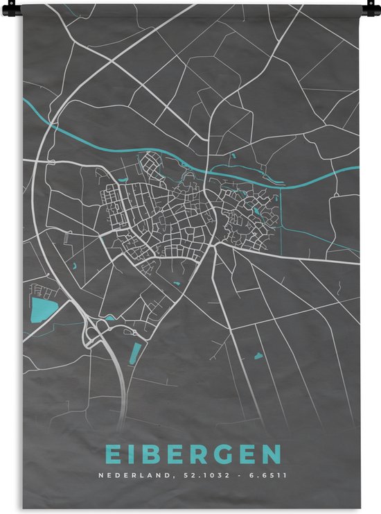 Wandkleed - Wanddoek - Eibergen - Kaart - Plattegrond - Stadskaart ...