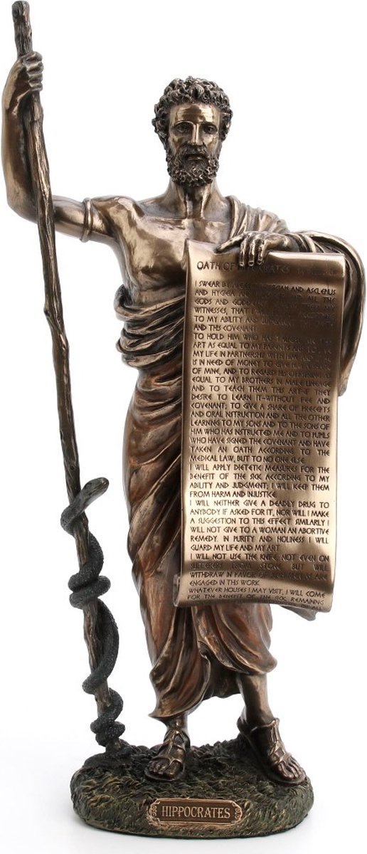 Veronese Design Beeld/figuur - Hippocrates van Kos houdend de Eed van ...