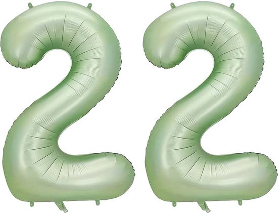 Cijfer Ballonnen Ballon Cijfer 22 Verjaardag Versiering Feest Helium ...