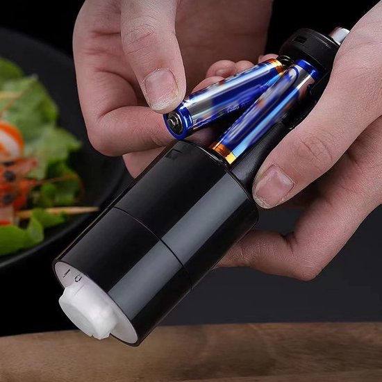 Elektrische Peper- en Zoutmolen Set van 2 - Automatische Roestvrij ...