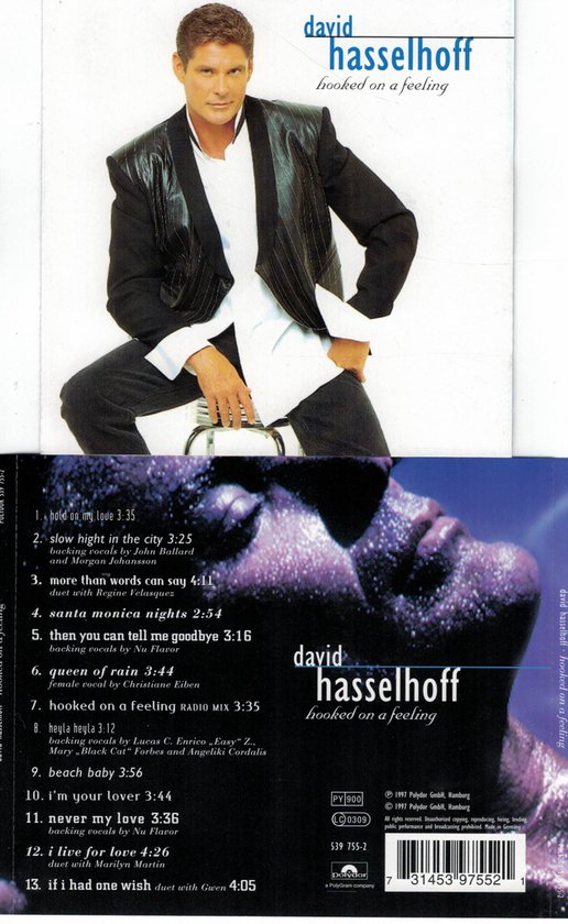 Hooked on A Feeling, David Hasselhoff | Muziek | bol