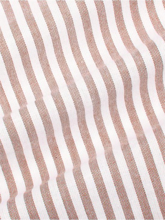 Dekbedovertrek - tweepersoons - 200x200 cm - rood wit gestreept - 100% ...