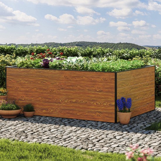 195 x 150 x 77 cm Moestuinbak Standard Christina, Laklaag met ...