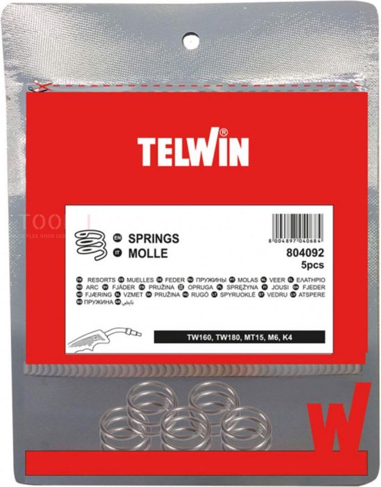 Telwin klemveer tbv gasmondstuk ( 5 stuks) | bol