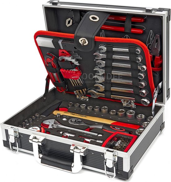 Gereedschapsassortiment | 105-delig | in aluminium framekoffer | 1 stuk - 4000802096 | bol