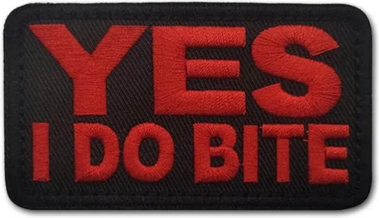 K9 Force® patch velcro - YES I DO BITE | bol