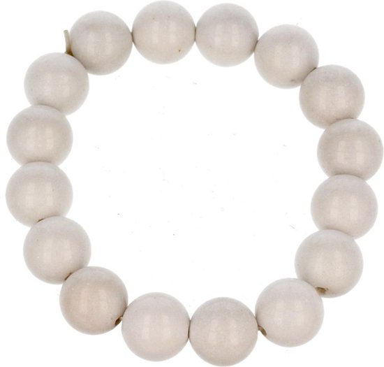 Witte Aventurijn kralenarmband - 12 mm kralen - Edelsteen | bol.com