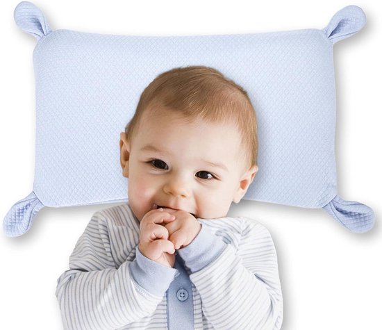Babykussen met konijnenoren van traagschuim ademend hoofdkussen ...