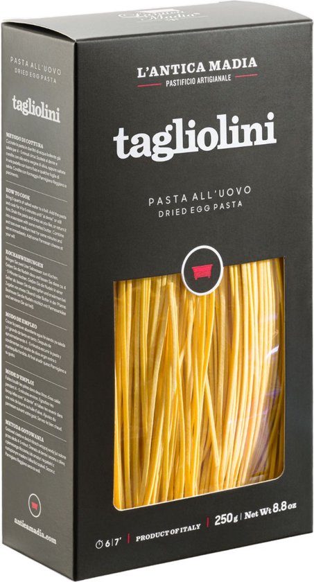 Pasta l'Antica Madia Ei pasta tagliolini 250 gram | bol