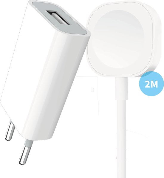 5W Power Adapter met 2 Meter Lange USB naar Draadloze Oplader - Geschikt voor Apple... | bol
