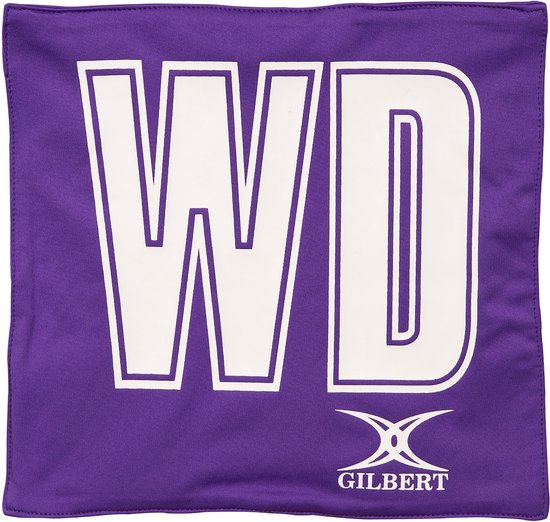 Gilbert Netball Patch Pro Bibs - One Size - Purple / Wit | bol