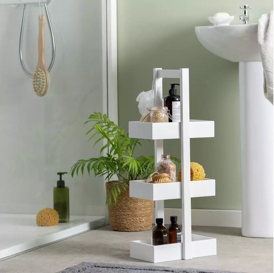 Argos Home 3 niveaus opbergrek Wit | bol