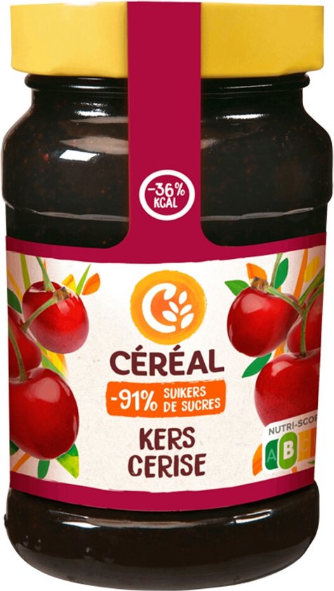 Céréal Jam Kers - 5 x 270 gr - Voordeelverpakking | bol