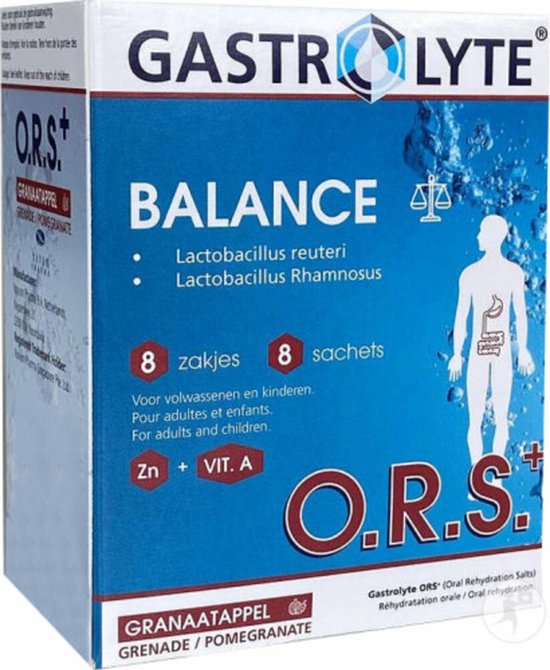 Gastrolyte ORS Balance plus Probiotica 8 stuks | bol