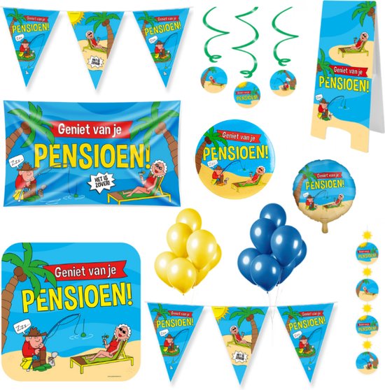 Pensioen Cartoon Versiering pakket - XL | bol