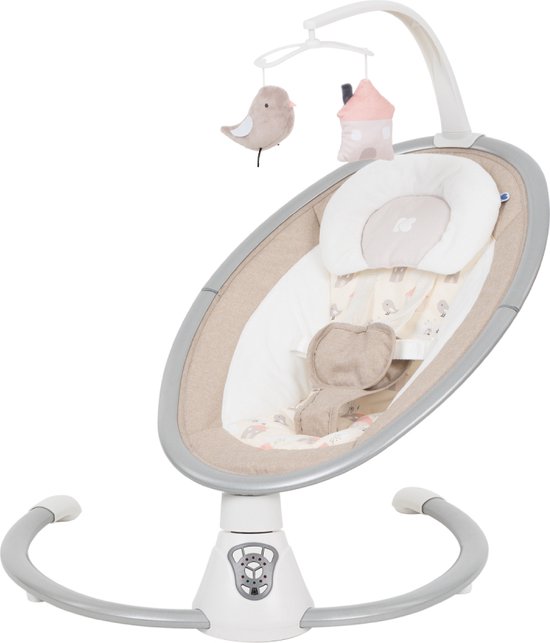 Kikkaboo - Elektrische schommelstoel - Twiddle - Beige | bol