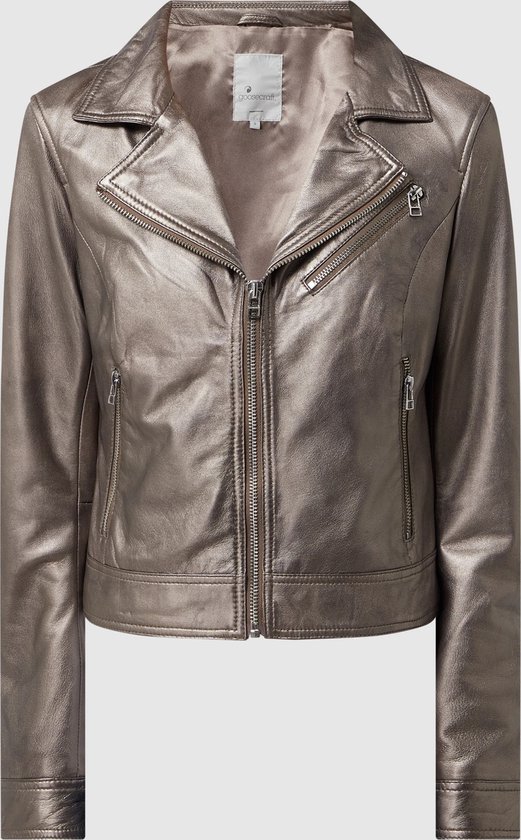 goosecraft megan glam biker sheep metallic silver - maat M | bol
