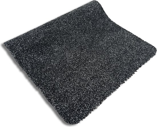JYG SUPERABSORB KATCOT katoen zwart/antraciet 80x250cm - droogloopmat ...