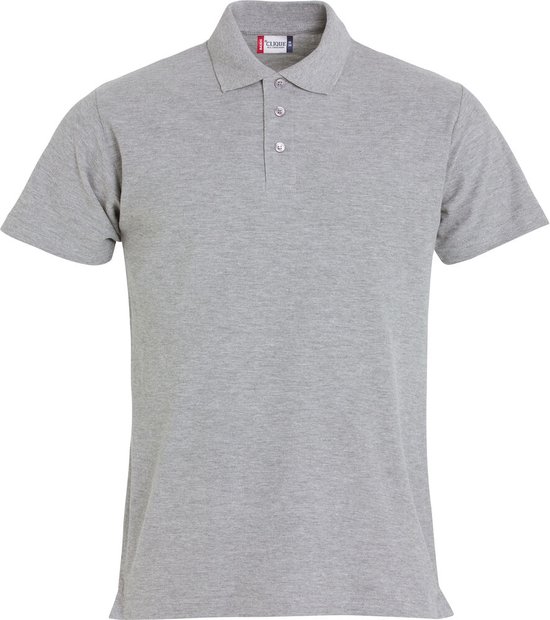 Clique Basic Polo 028230 - Grijs-melange - L | bol