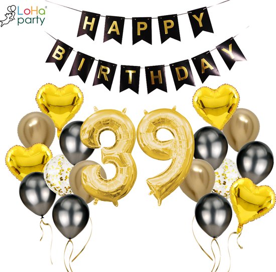 Loha-party®Folie ballon cijfer 39/93 -XXL cijfer 3 en XXL cijfer 9 ...