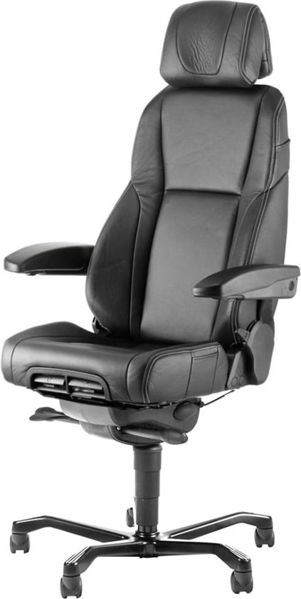 Workliving 247 Leer - 24-uurs Bureaustoel Ergonomische Design | bol