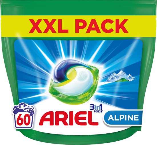 Ariel 3in1 Wasmiddel Pods - Alpine - 60 Capsules | bol