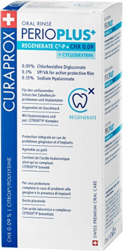 2x Curaprox Mondspoeling Perio Plus Regenerate 200 ml | bol