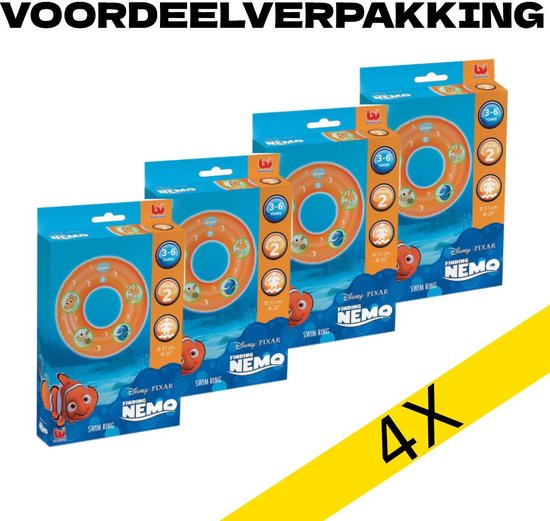 4x Swimring 51cm Finding Nemo - VOORDEELVERPAKKING | bol