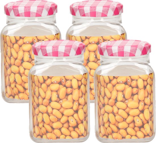 Plasticforte Weckpot/inmaakpot Classic - 4x - 400ml - kunststof ...