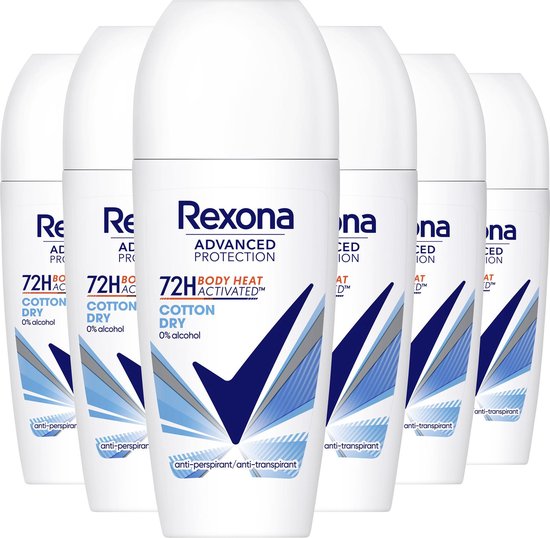 Rexona Advanced Protection Anti-Transpirant Roller - Cotton Dry - met ...