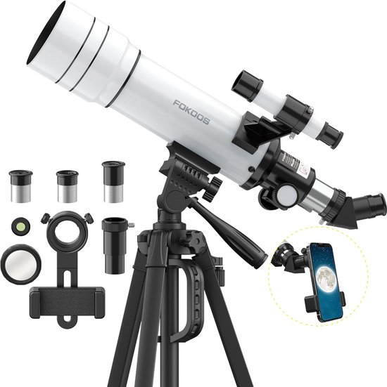 FoKoos FT10 Telescope- Telescoop voor Volwassenen en Kinderen-70mm ...