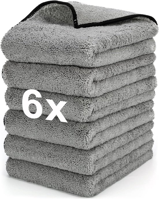 Microvezeldoeken voor in de auto, verpakking van 6 stuks, 60 l x 40 cm ...