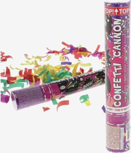 3x Feest confetti kanon 25cm - Confetti shooter - Party popper - thema ...