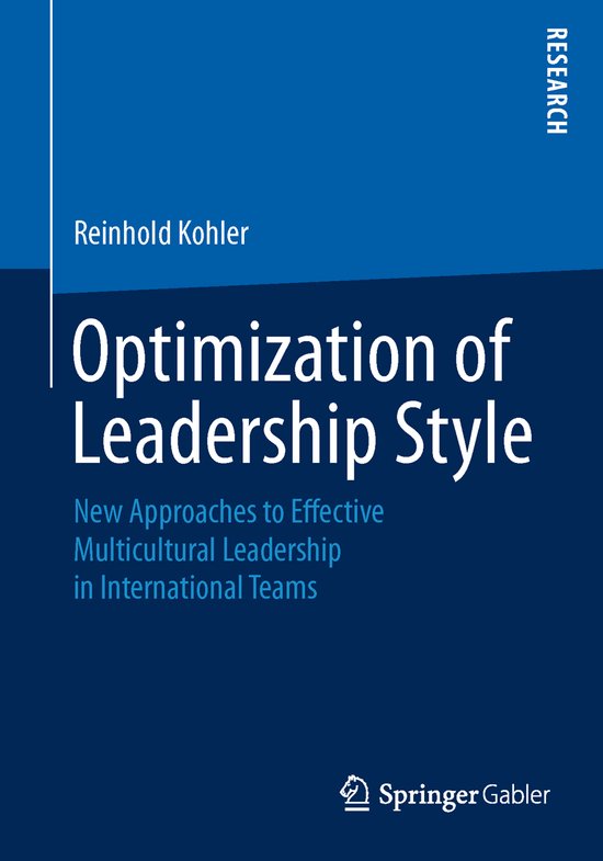Optimization of Leadership Style | 9783658114251 | Reinhold Köhler ...