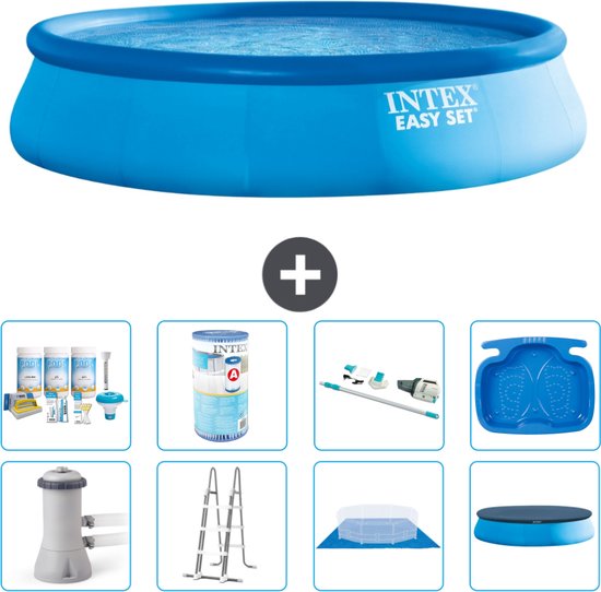 Intex Rond Opblaasbaar Easy Set Zwembad - 457 x 107 cm - Blauw ...