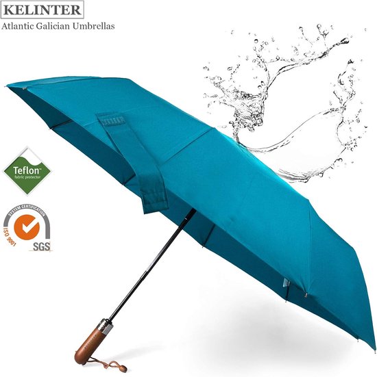 Automatische opvouwbare paraplu - 10 versterkte stutten, Teflon 300T ...