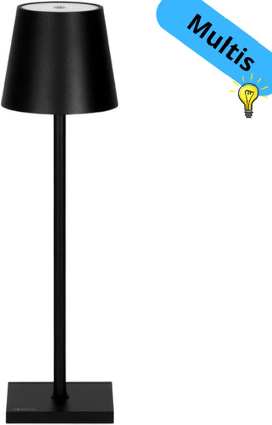 Multis - Tafellamp Oplaadbaar - Tafellamp Slaapkamer en Woonkamer ...