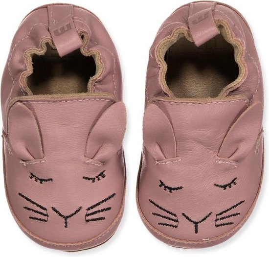 Melton babyslofjes met rubberen zooltje roze | bol.com