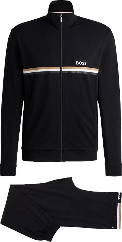 Boss Long Set 1 10259900 Trainingspak Zwart L Man | bol