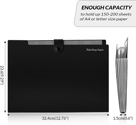 Documentenmap A4, vakkenmap A4 met vakken, postmap, map A4, ordningsmap ...