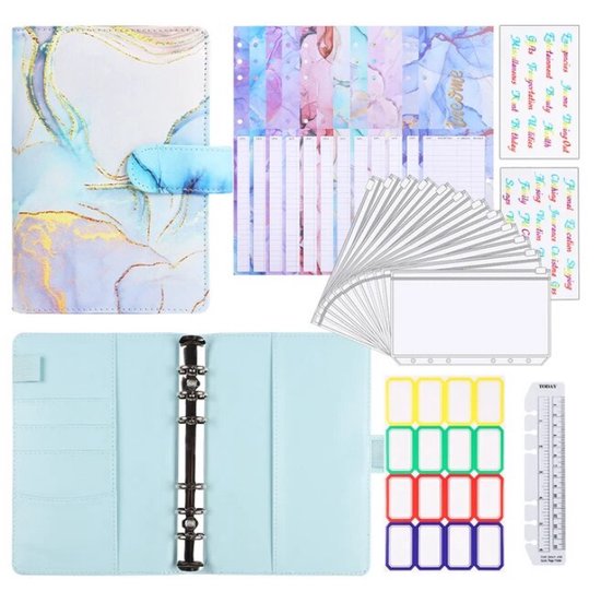 Budget Binder Marmer/Regenboog - Cash Stuffing Nederlands - Budget ...