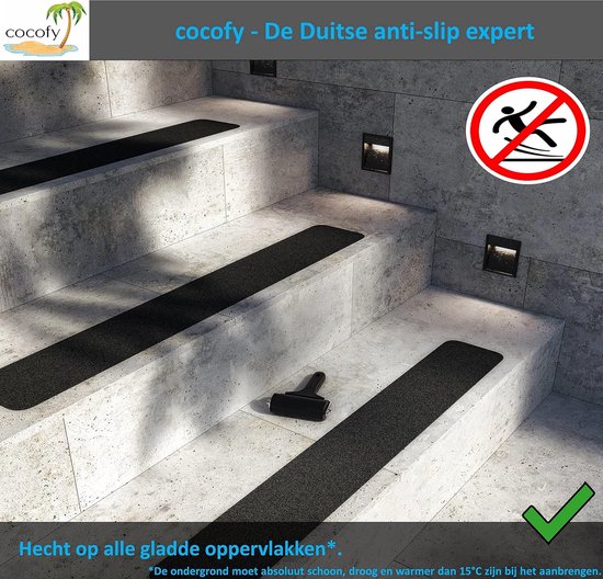 Anti-Slip Stickers voor Binnen- en Buitentrappen | 10 Antislip ...