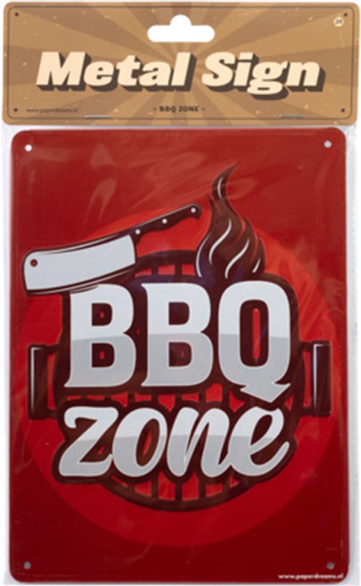 Metal signs - BBQ zone | bol