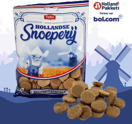 Hollandse Snoeperij - stroopwafeltjes - Hollands snoep - doos 3 stuks ...