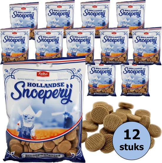 Hollandse Snoeperij - stroopwafeltjes - Hollands snoep - doos 12 stuks ...