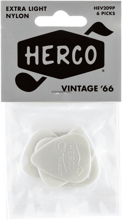 Herco - Vintage '66 - Plectrum - Extra Light - 6-pack | bol