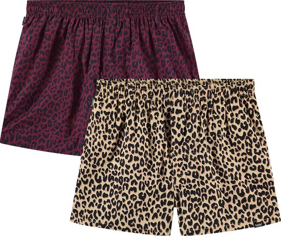 Pockies - 2-Pack - Leopard Boxers - Boxer Shorts - Maat: M | bol