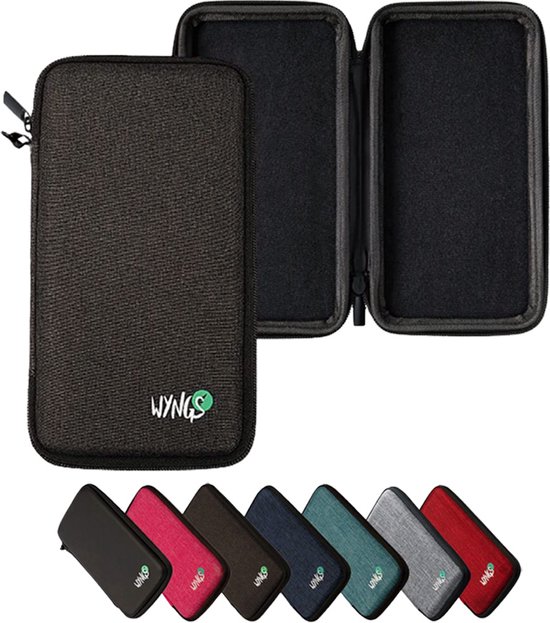 WYNGS Schutztasche Dunkelgrau zum Taschenrechner Sharp EL-W550TG | bol