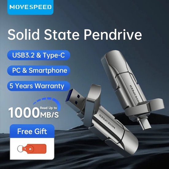 Super Krachtige Snel 512GB Movespeed / 1000 Mb/s Pen Drive / Usb 3.2 ...